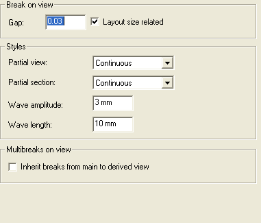 Entity Properties-Category: Drawing View-Break Lines